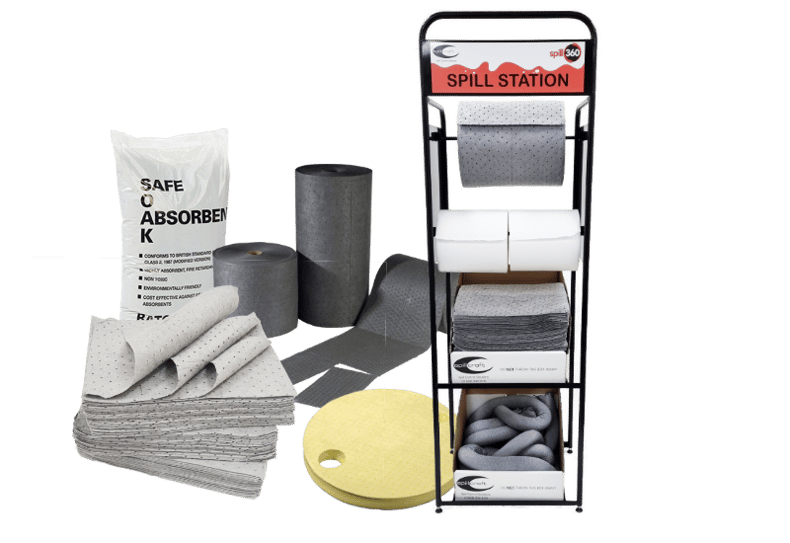 Which absorbents should I use on spills?